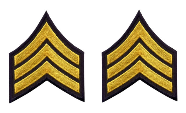 Uniform Rank Insignia - Medium Gold on Midnight Navy - 20% Off